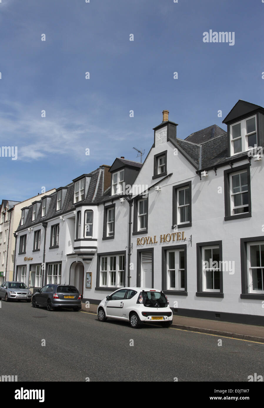 Exterior of Royal Hotel Stornoway Isle of Lewis Scotland May 2014 Stock ...