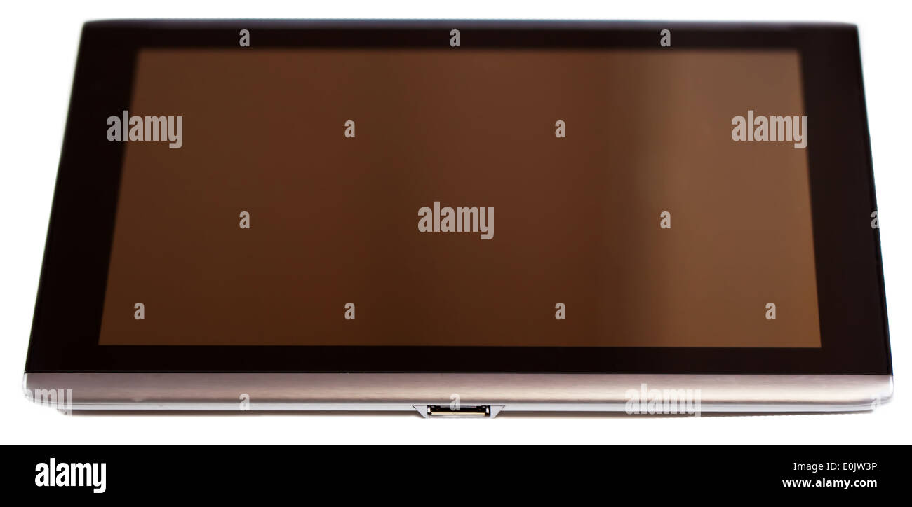 Tablet isolated on white background Stock Photo - Alamy