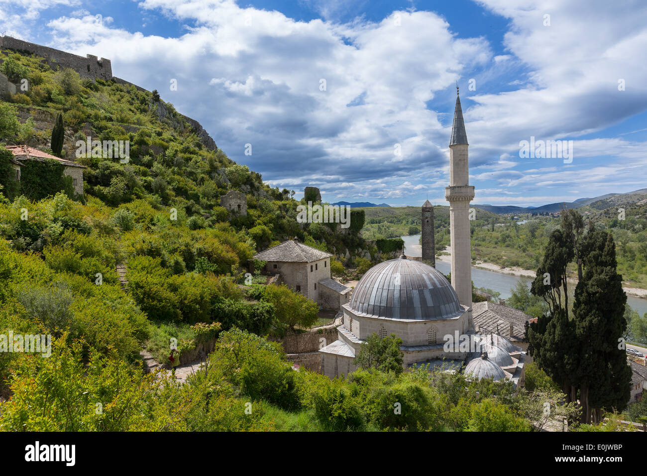 Pocitelj herzegovina neretva bosnia herzegovina mosque hi-res stock ...