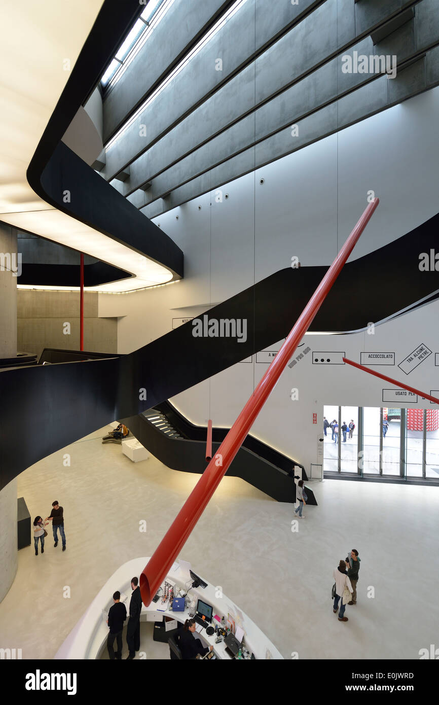 Rome. Italy. MAXXI National Museum of 21st Century Arts designed by Zaha Hadid in the Flaminio ...