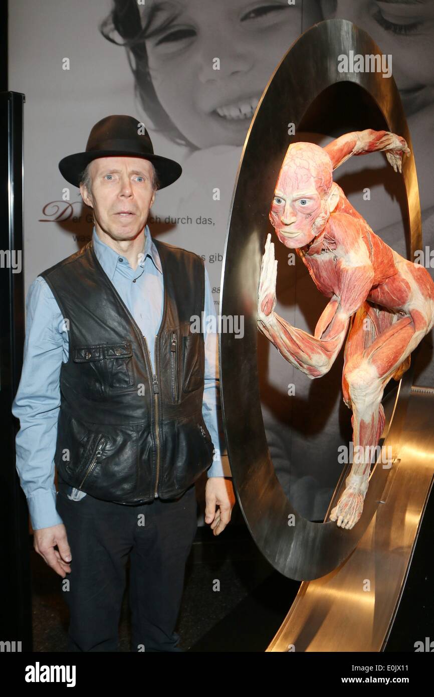 Hamburg, Germany. 14th May, 2014. Dr. Gunther von Hagens at the press ...
