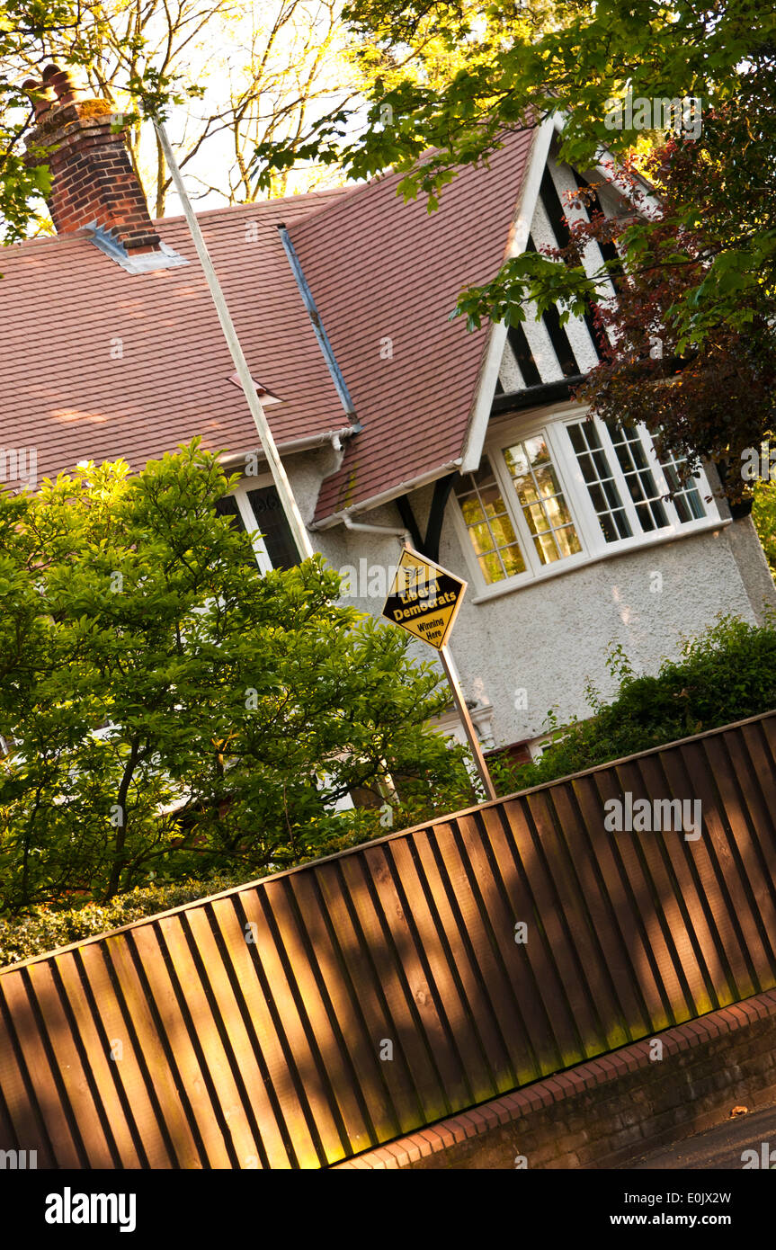 Vote liberal democrats poster sign Stock Photo - Alamy