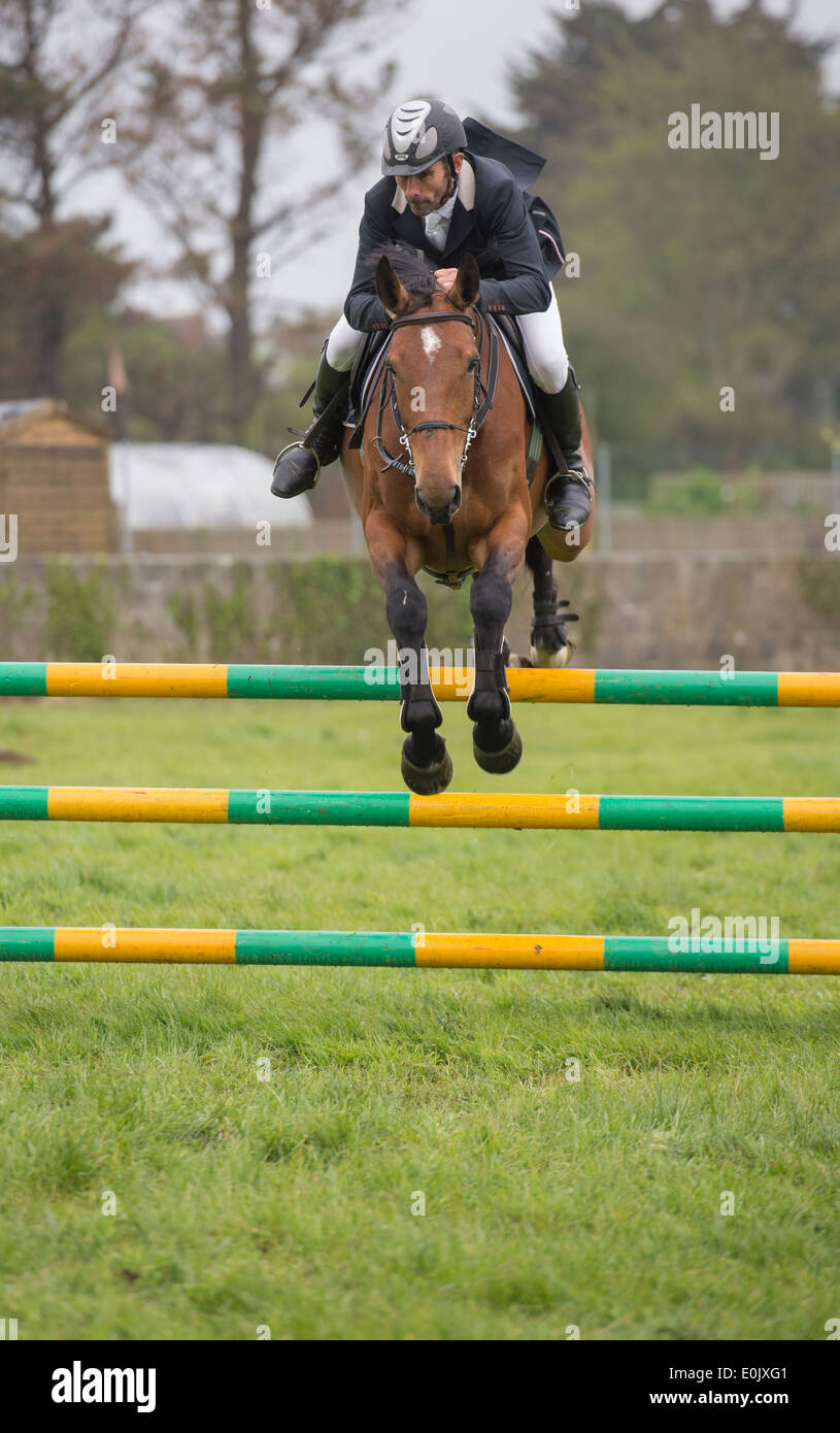 Helston Flora Horse Show 2014, British Show Jumping Event, Held at ...