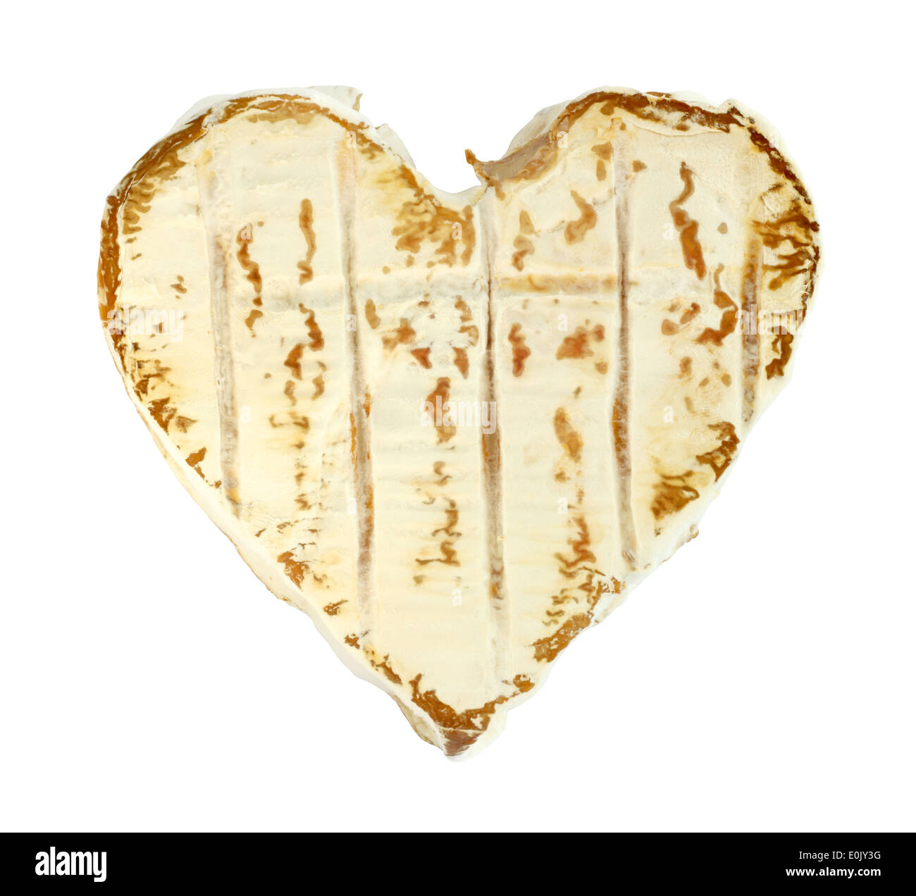 Neufchatel cheese shaped like heart isolated on white background Stock ...