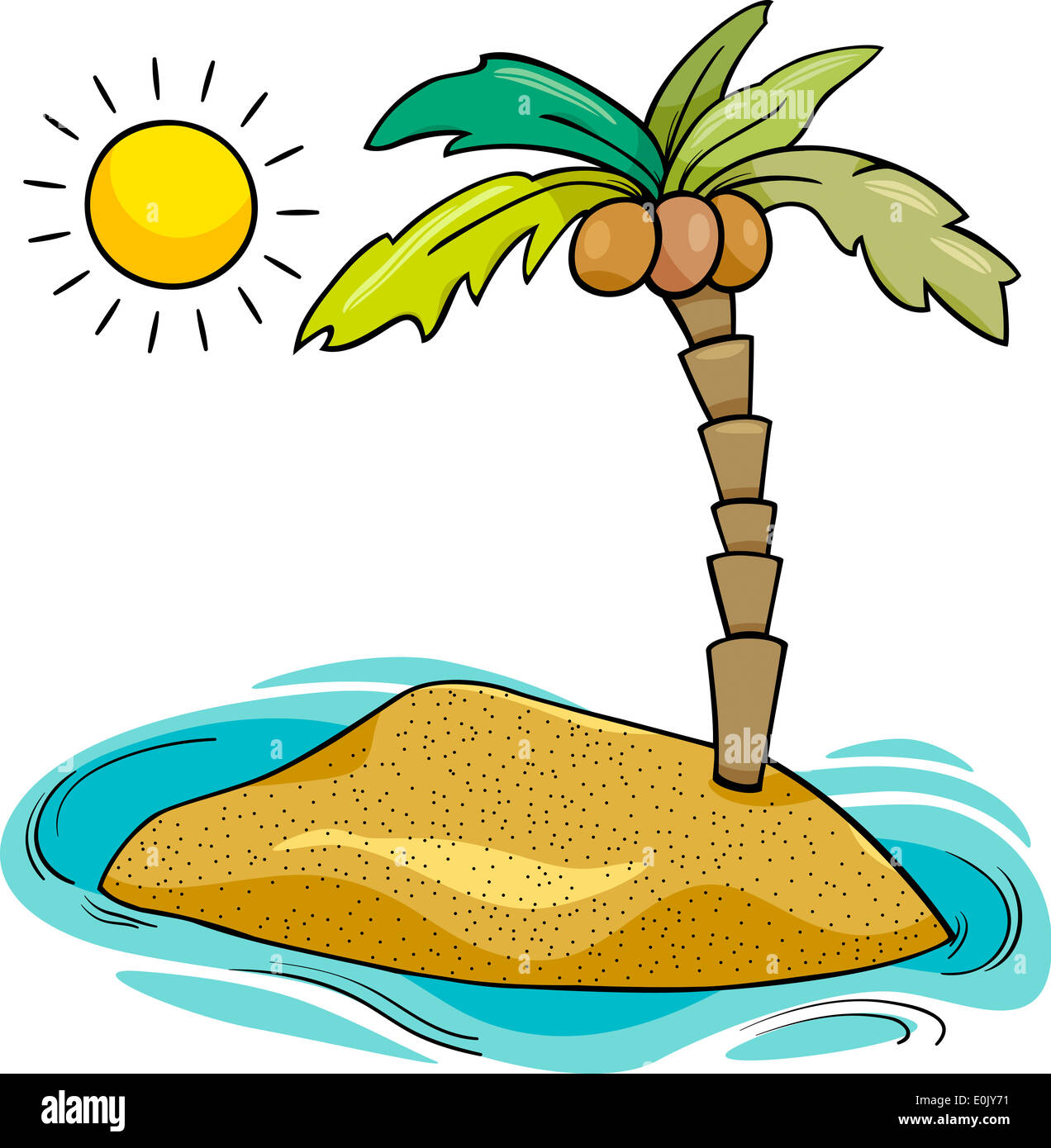 Palm cartoon hi-res stock photography and images - Alamy