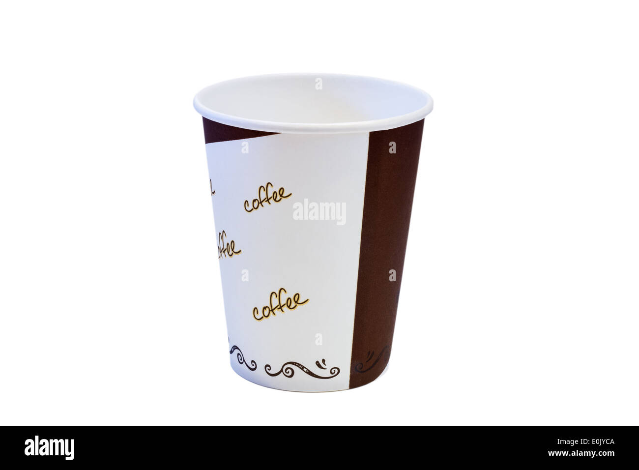 Beautiful cardboard disposable cup for coffee and other Stock Photo - Alamy