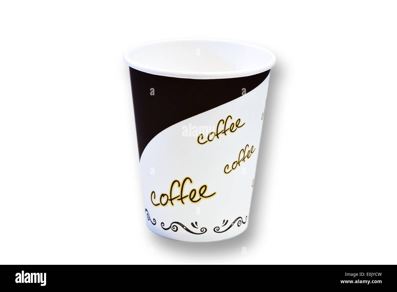 Beautiful cardboard disposable cup for coffee and other Stock Photo - Alamy