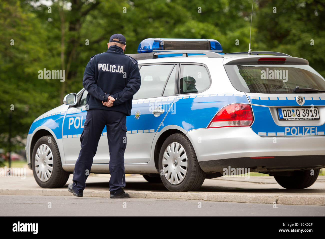 Polish police car hi-res stock photography and images - Alamy