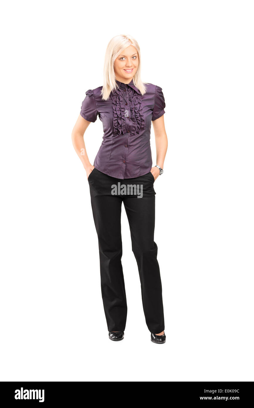 Full length business casual female hi-res stock photography and images ...