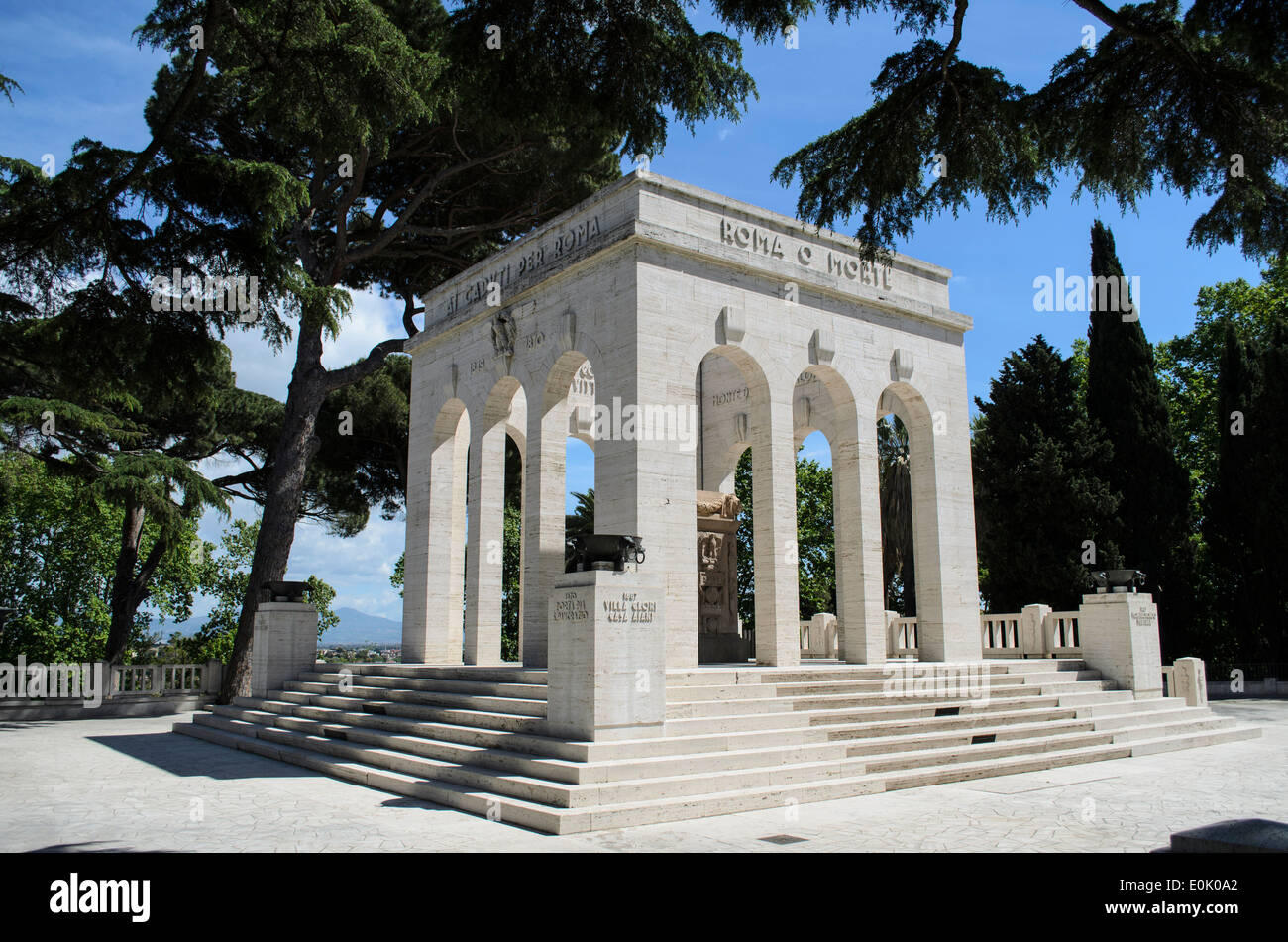Mausoleum of Garibaldi Rome Stock Photo - Alamy