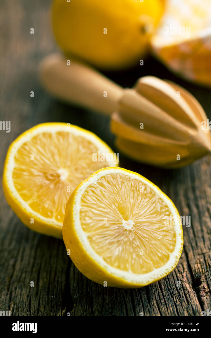 Two halves of citron hi-res stock photography and images - Alamy