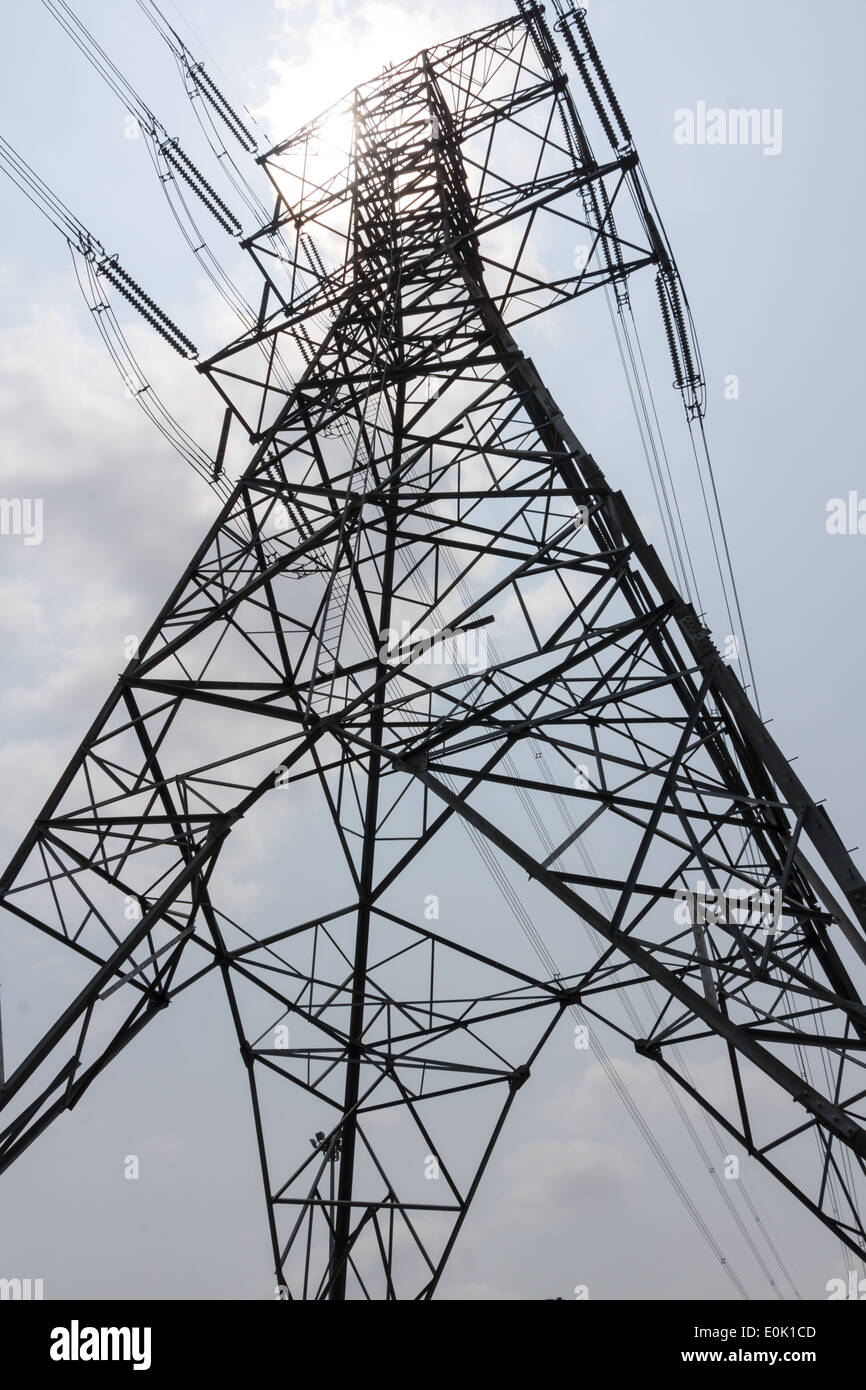 Electric Power Transmission Line Stock Photo - Alamy