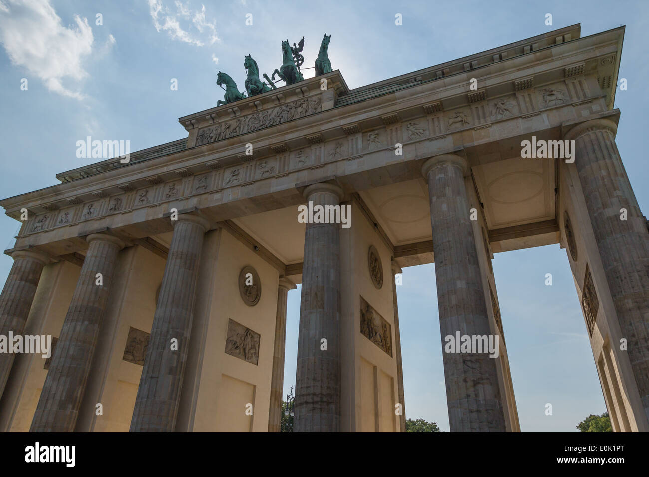 Brandenburg Gate, in Berlin, Germany, was commissioned by King ...