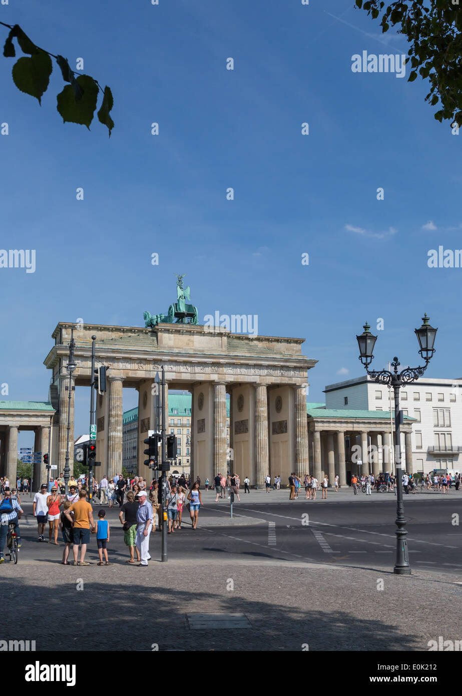 Brandenburg Gate, in Berlin, Germany, was commissioned by King ...