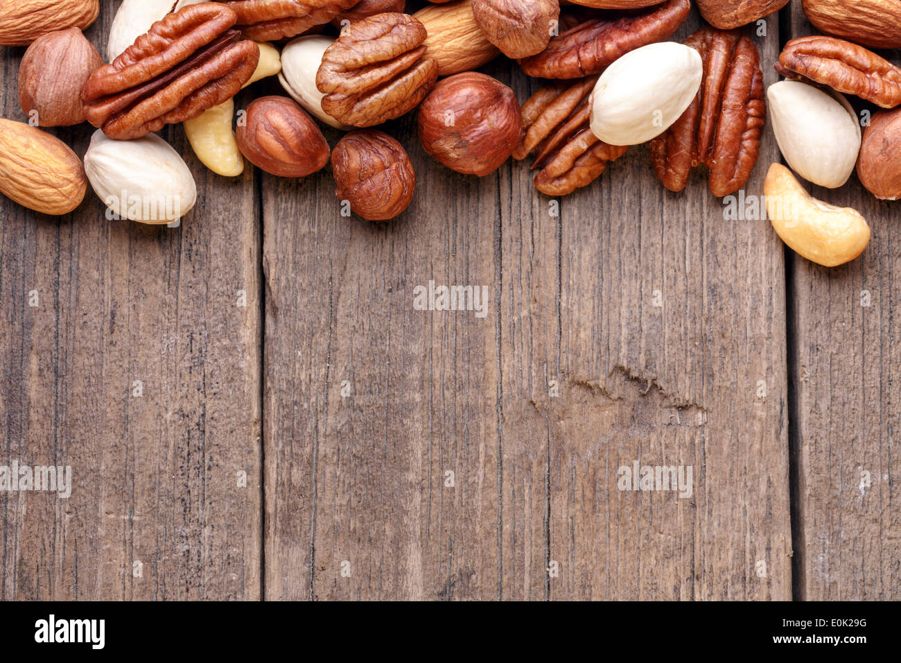 Background texture of assorted mixed nuts Stock Photo - Alamy