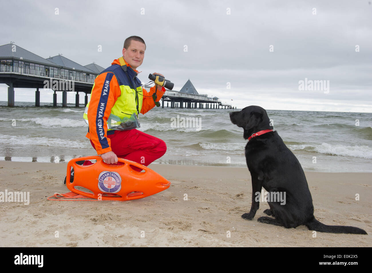 The supervisor of the German Red Cross Water Rescue Service Sebastian ...