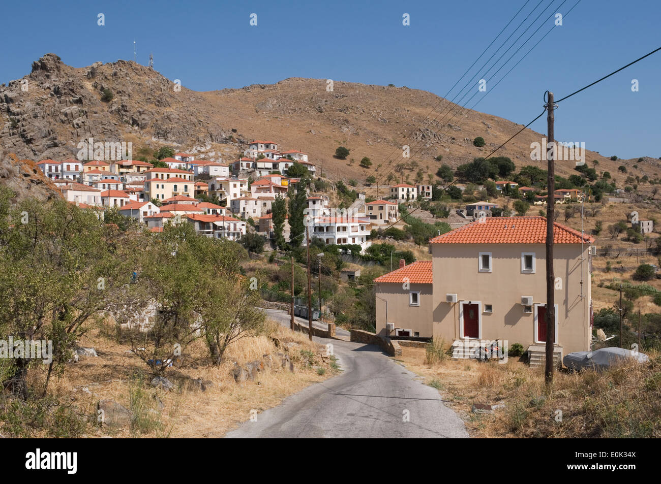 Greece limnos village hi-res stock photography and images - Alamy