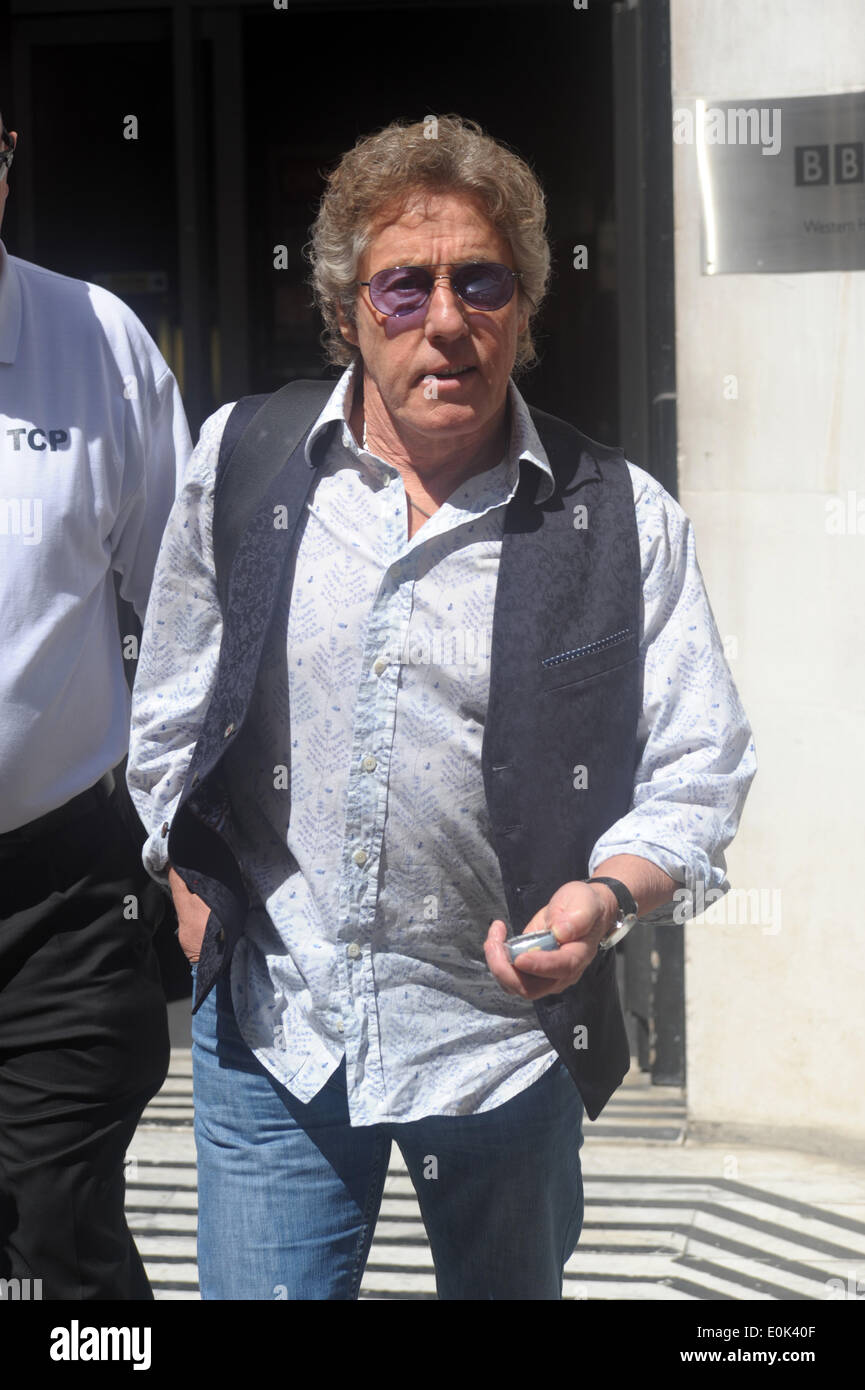 London, UK, 15 May 2014, Roger Daltry at BBC Radio 2 studios. Credit ...