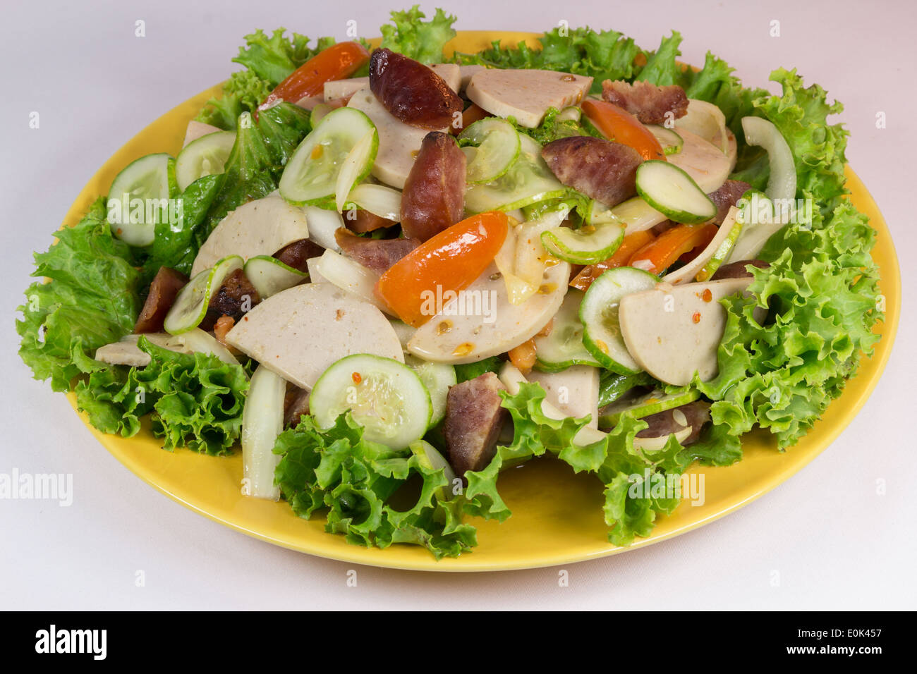 vietnamese sausage in spicy sauce salad Stock Photo - Alamy