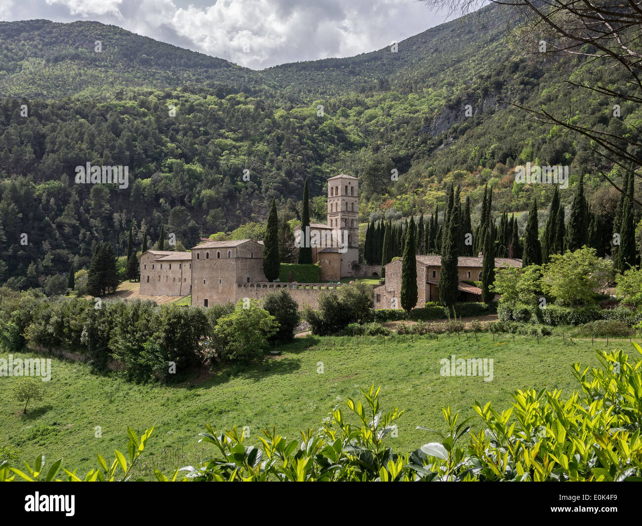 Abbey of San Pietro in Valle, Ferentillo, Umbria, Italy Stock Photo - Alamy
