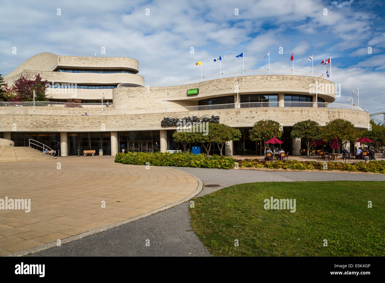 Exterior view of the Museum of Civilization in Hull, Quebec, Canada ...