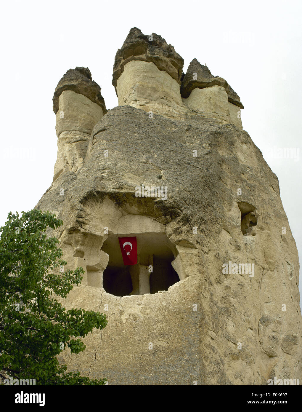 Turkey. Cappadocia. Pasabaglari. Monk's Valley. Cave house. Detail ...