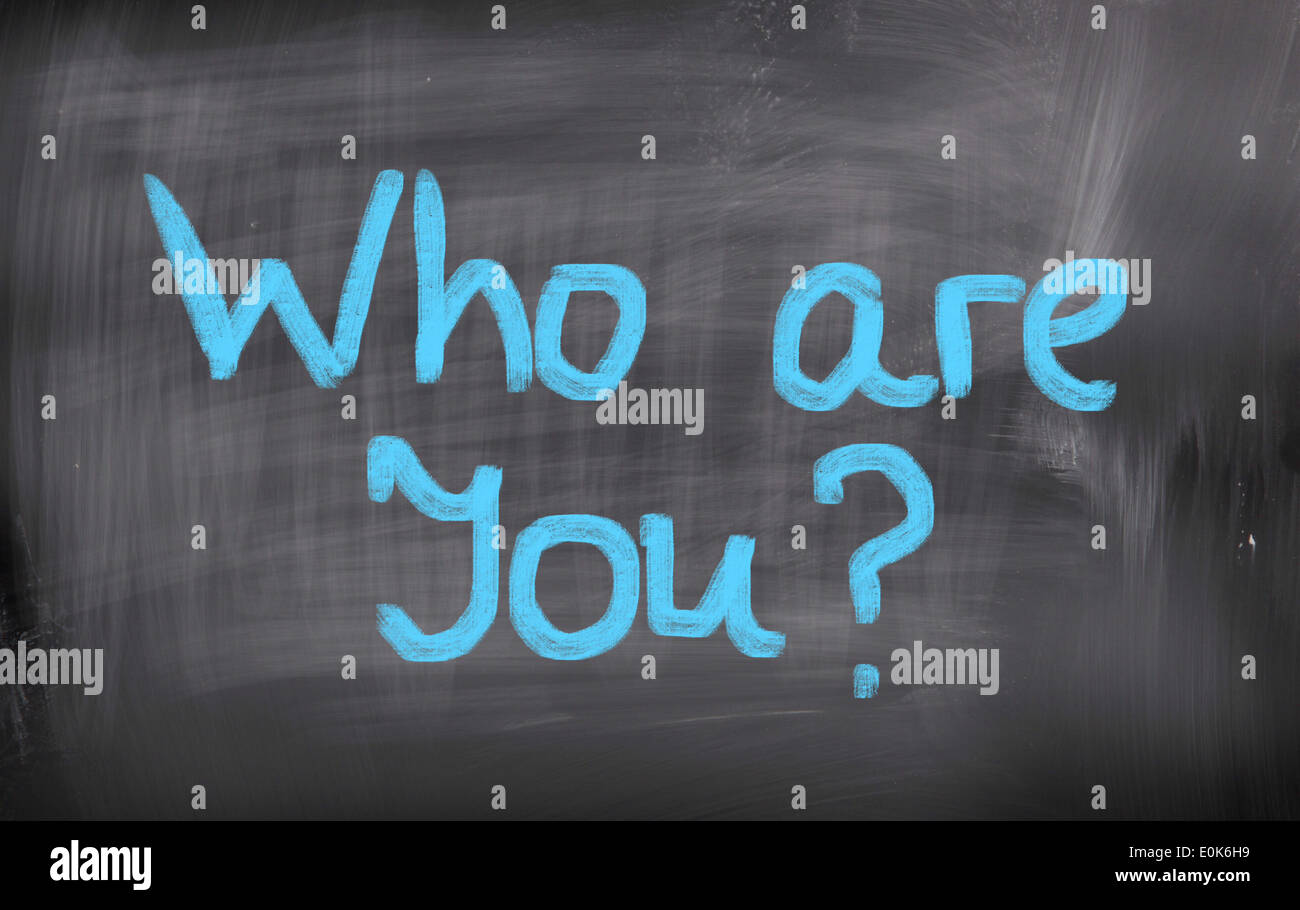 Who Are You Concept Stock Photo - Alamy