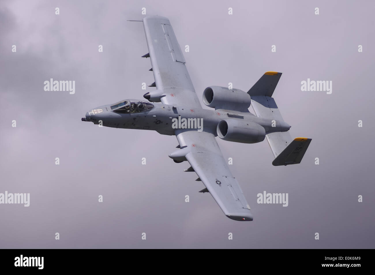 USAF A10 Warthog ground attack aircraft in flight Stock Photo: 69263833 ...