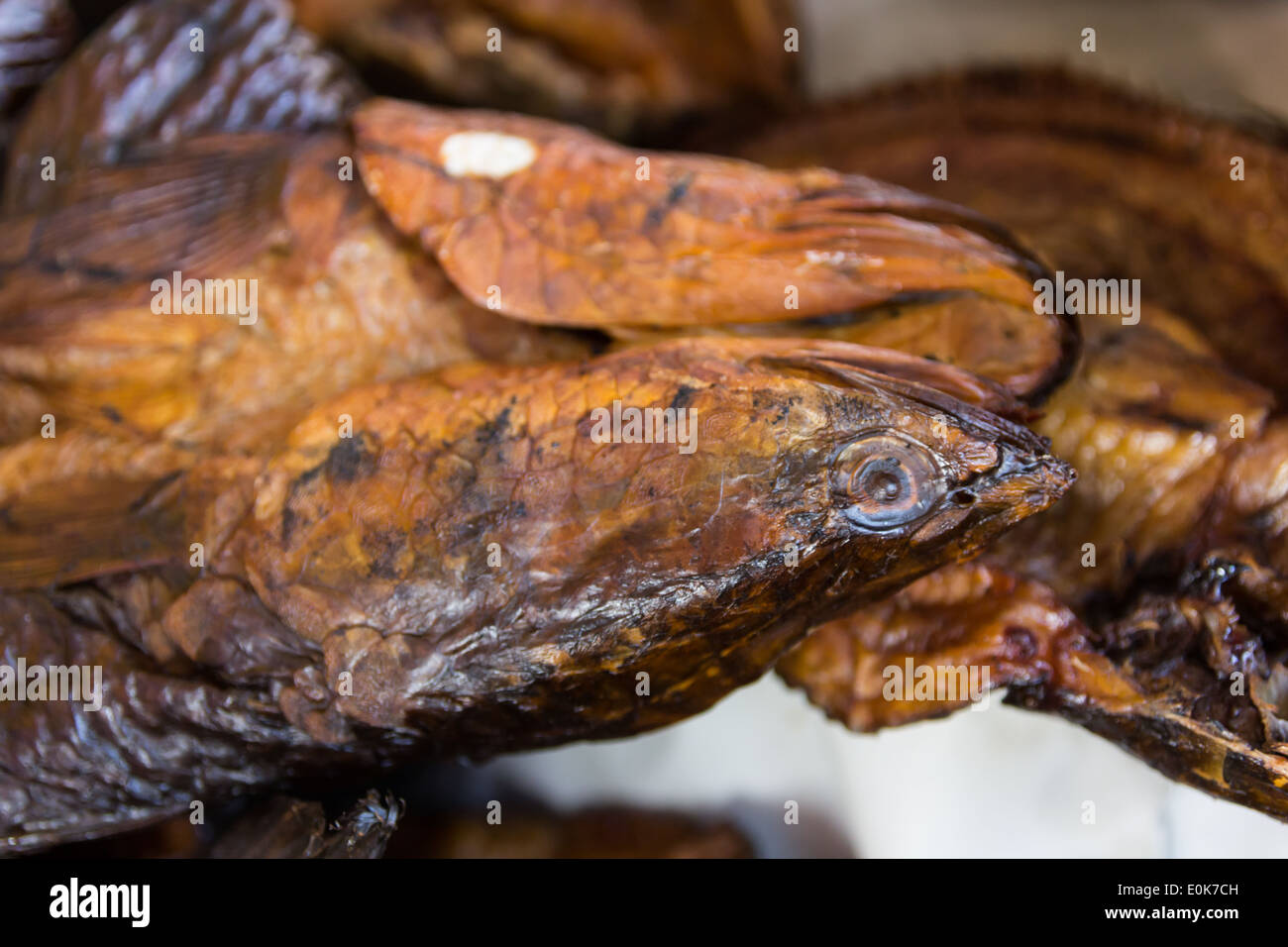 smoke dried fish Stock Photo - Alamy