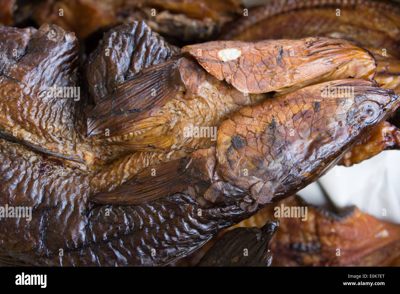 smoke dried fish Stock Photo - Alamy