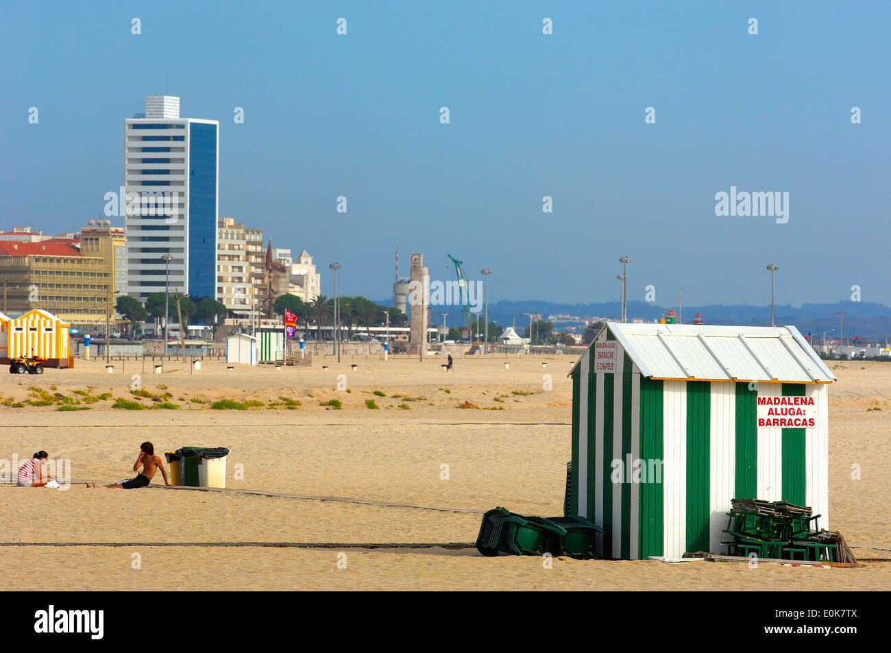 Figueira da Foz beach, Beira Litotal, Coimbra district, Portugal Stock ...
