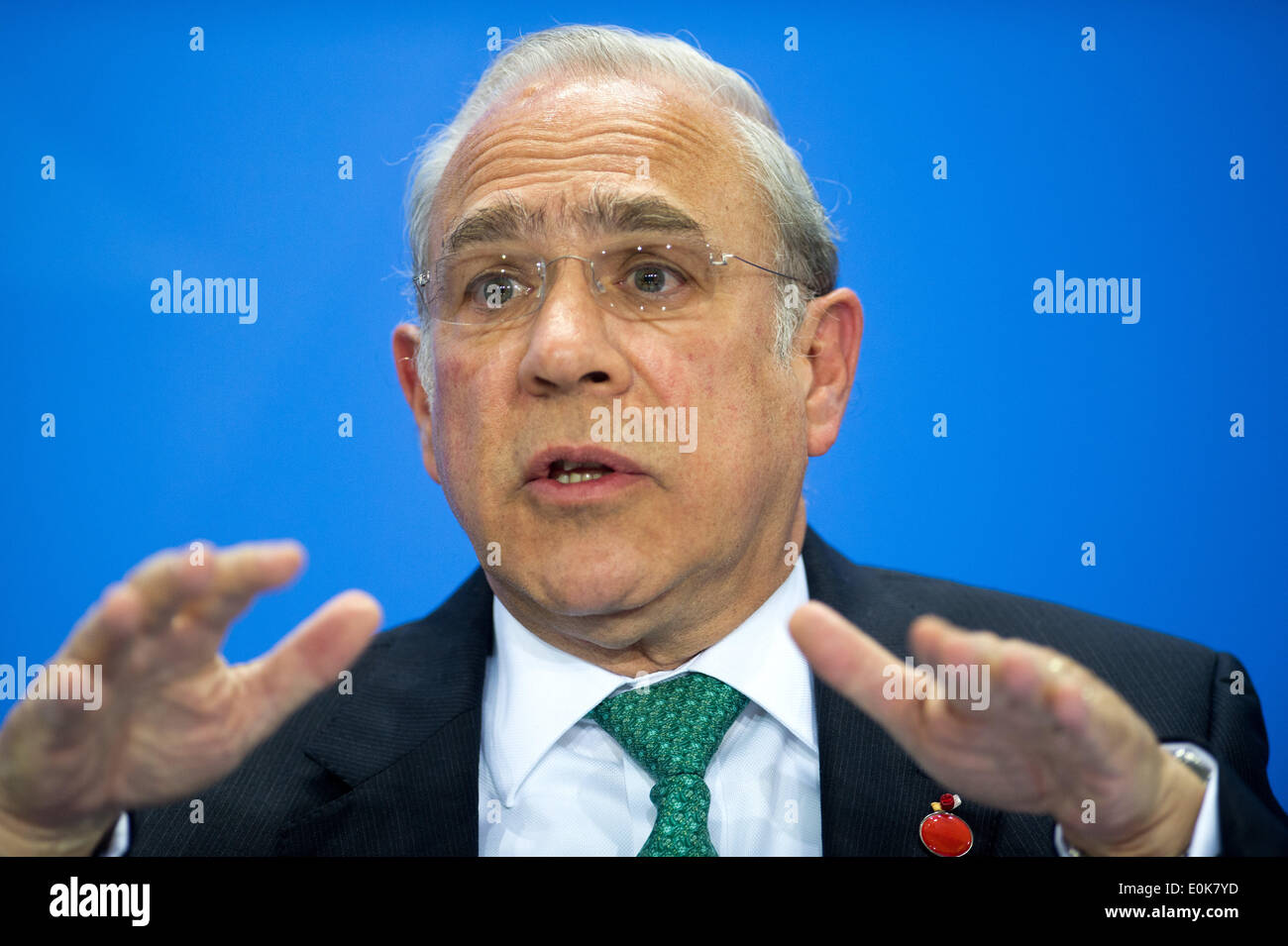 Berlin, Germany. 13th May, 2014. OECD secretary general Jose Angel ...