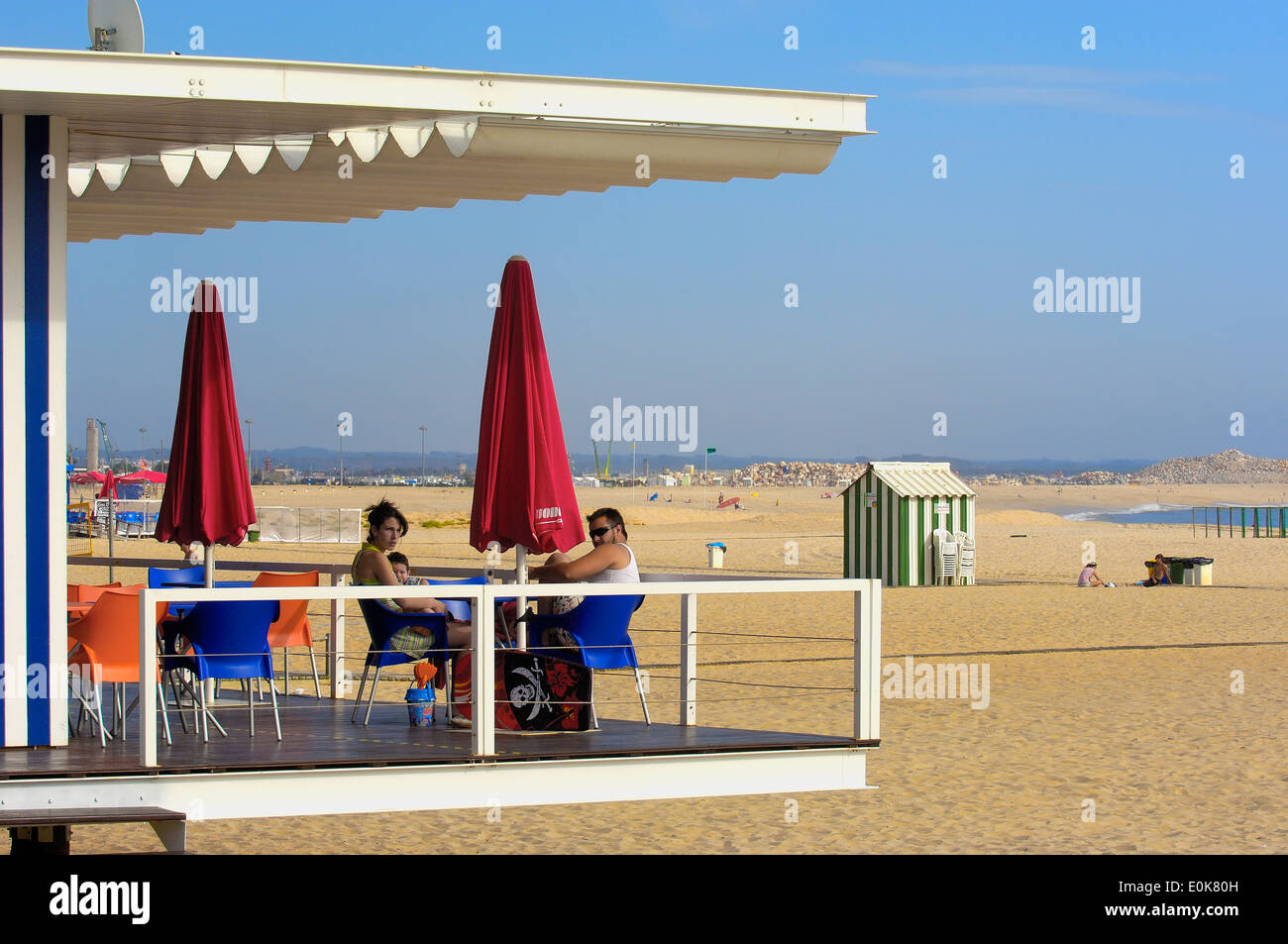 Figueira da Foz beach, Beira Litotal, Coimbra district, Portugal Stock ...