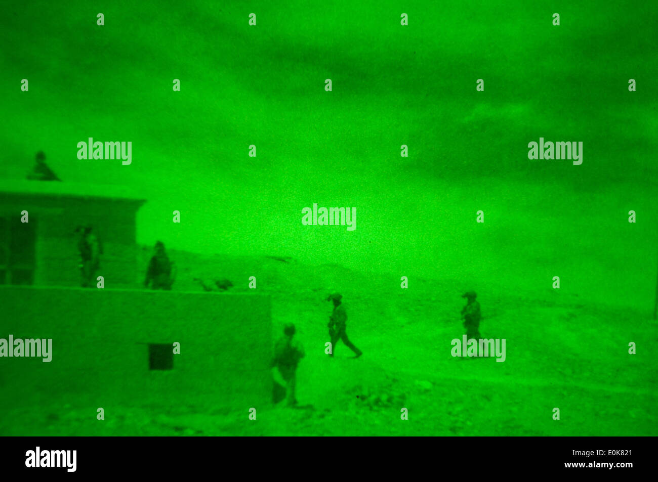 An Afghan joint security force moved to a building in the Chak-e-Wardak ...