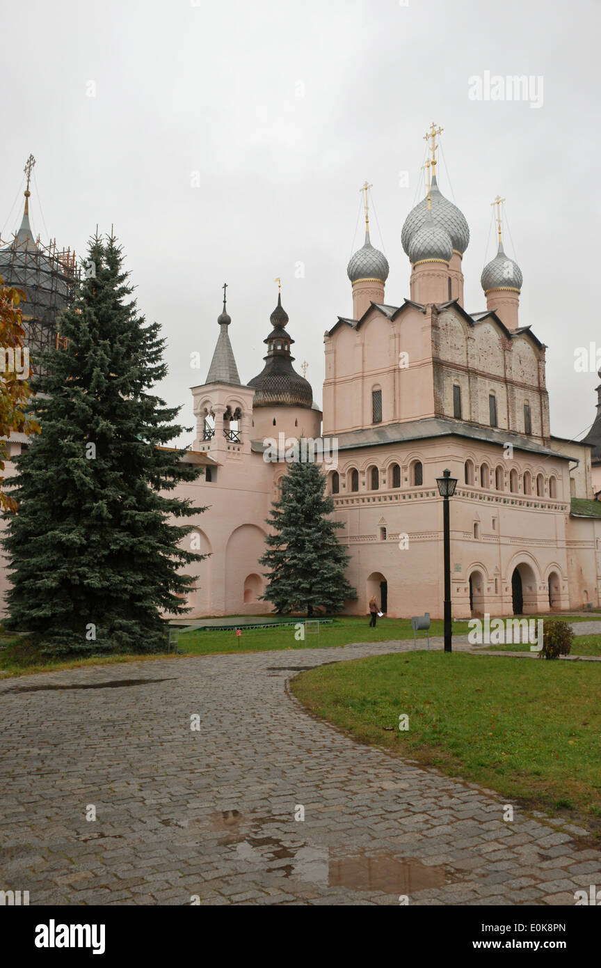 The architecture of ancient Russian cities. The Rostov Kremlin in the ...