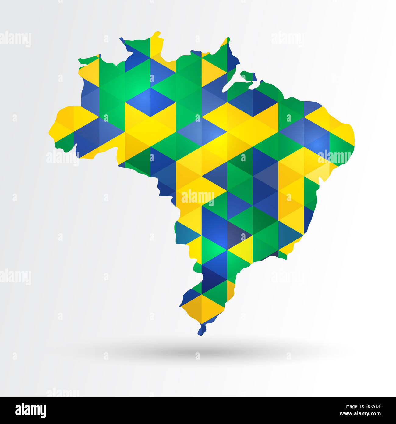 Colorful abstract Brazil map. EPS10 vector with transparency organized ...