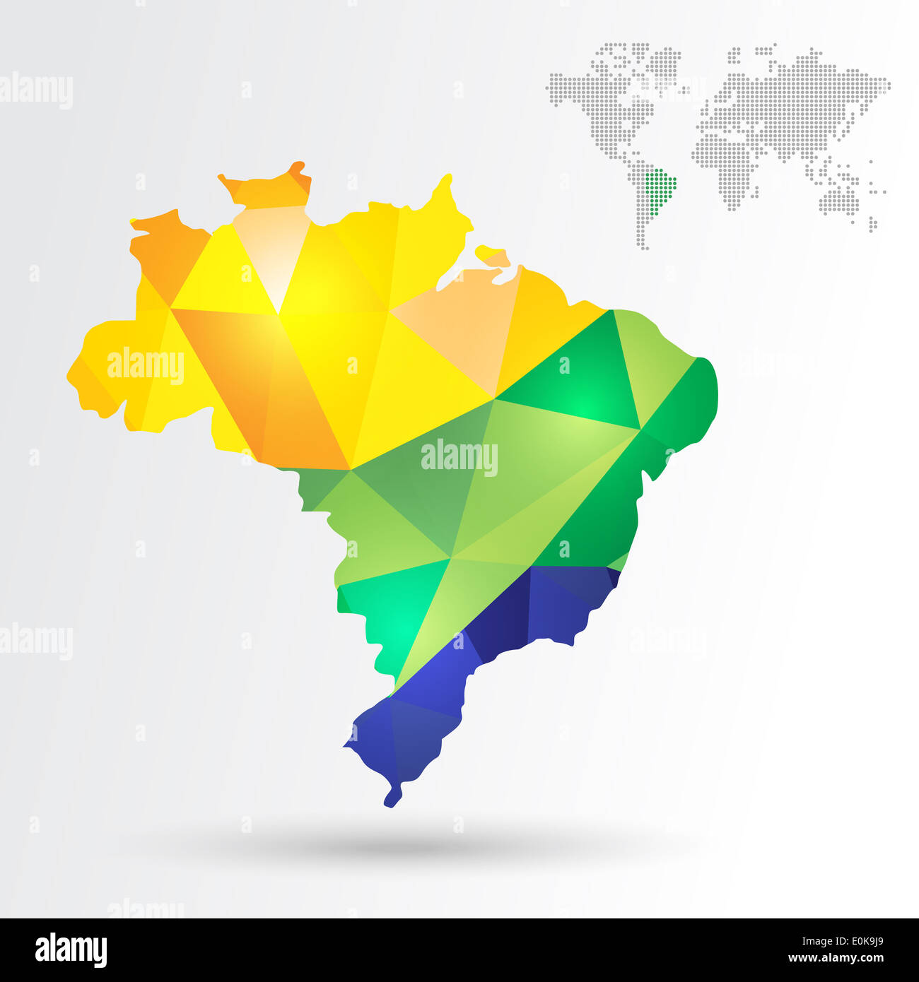 Infographic abstract Brazil map with dotted map world. EPS10 vector ...