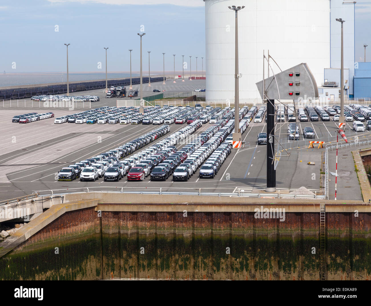 Cars ready for export Stock Photo - Alamy