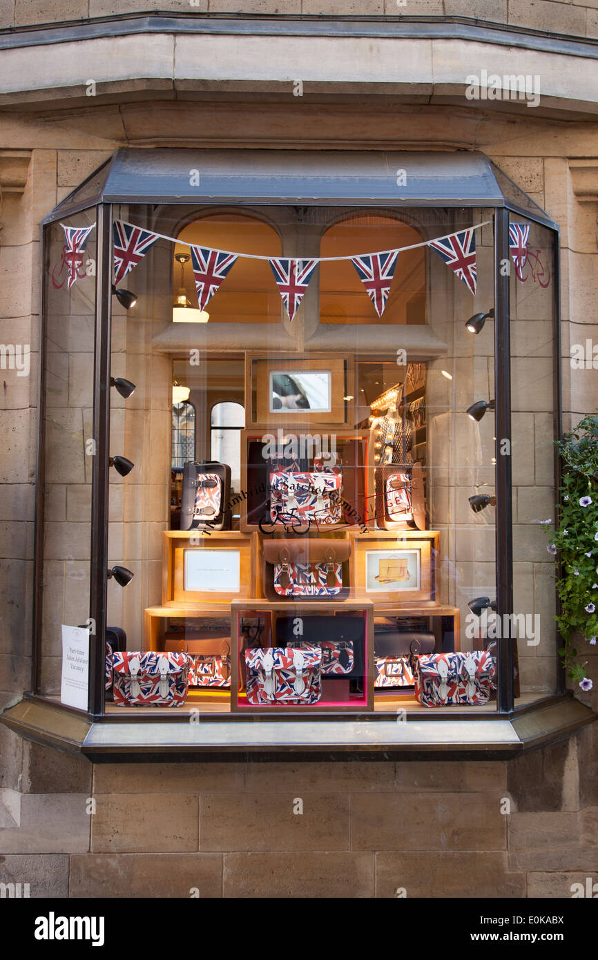 Cambridge Satchel Company Shop Window Sign, Cambridge, England, UK ...