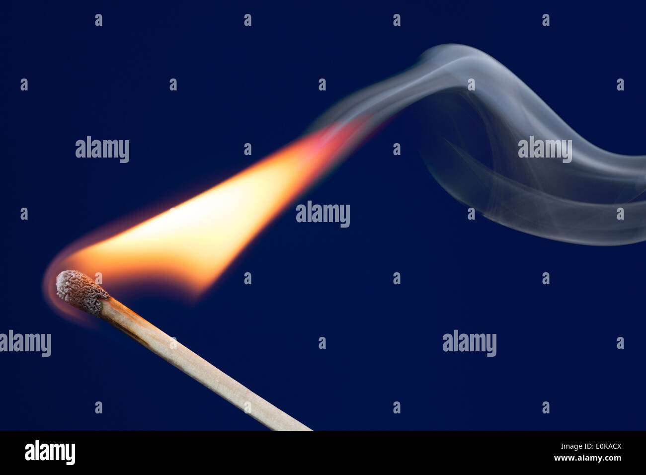 Burning Match Stick Stock Photo - Alamy