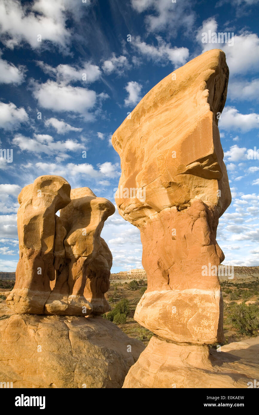 Sandstone rock formations, Devil's Garden, Grand Staircase-Escalante ...