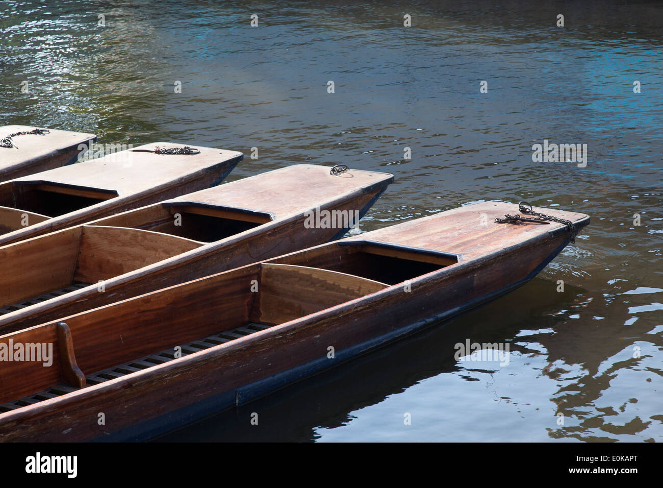 Punt Boats on River Cam, Cambridge; England Stock Photo - Alamy