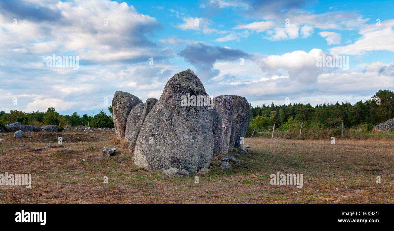 Scandinavian stone ship hi-res stock photography and images - Alamy