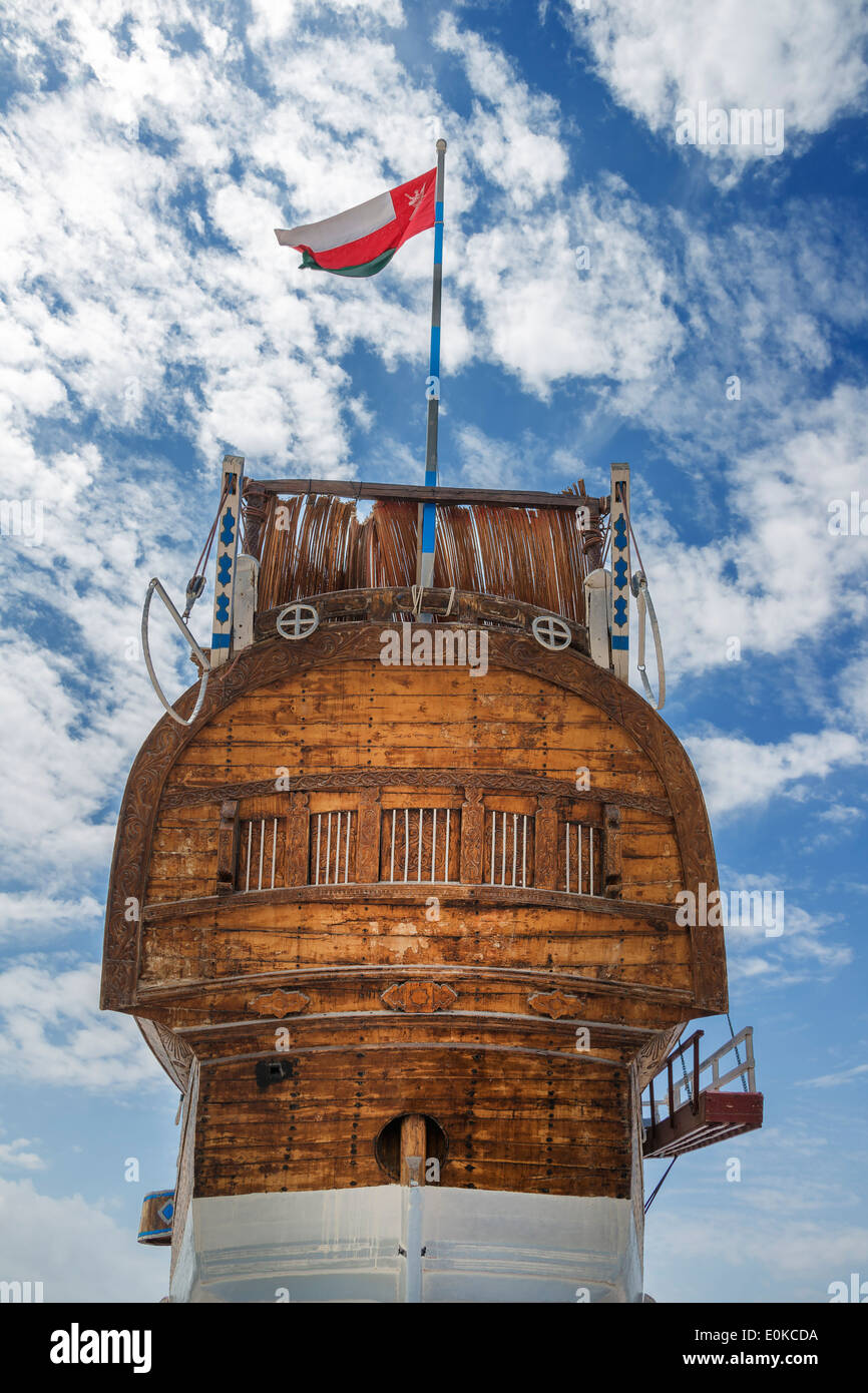 Image of a handmade Dhau ship in Oman Stock Photo - Alamy