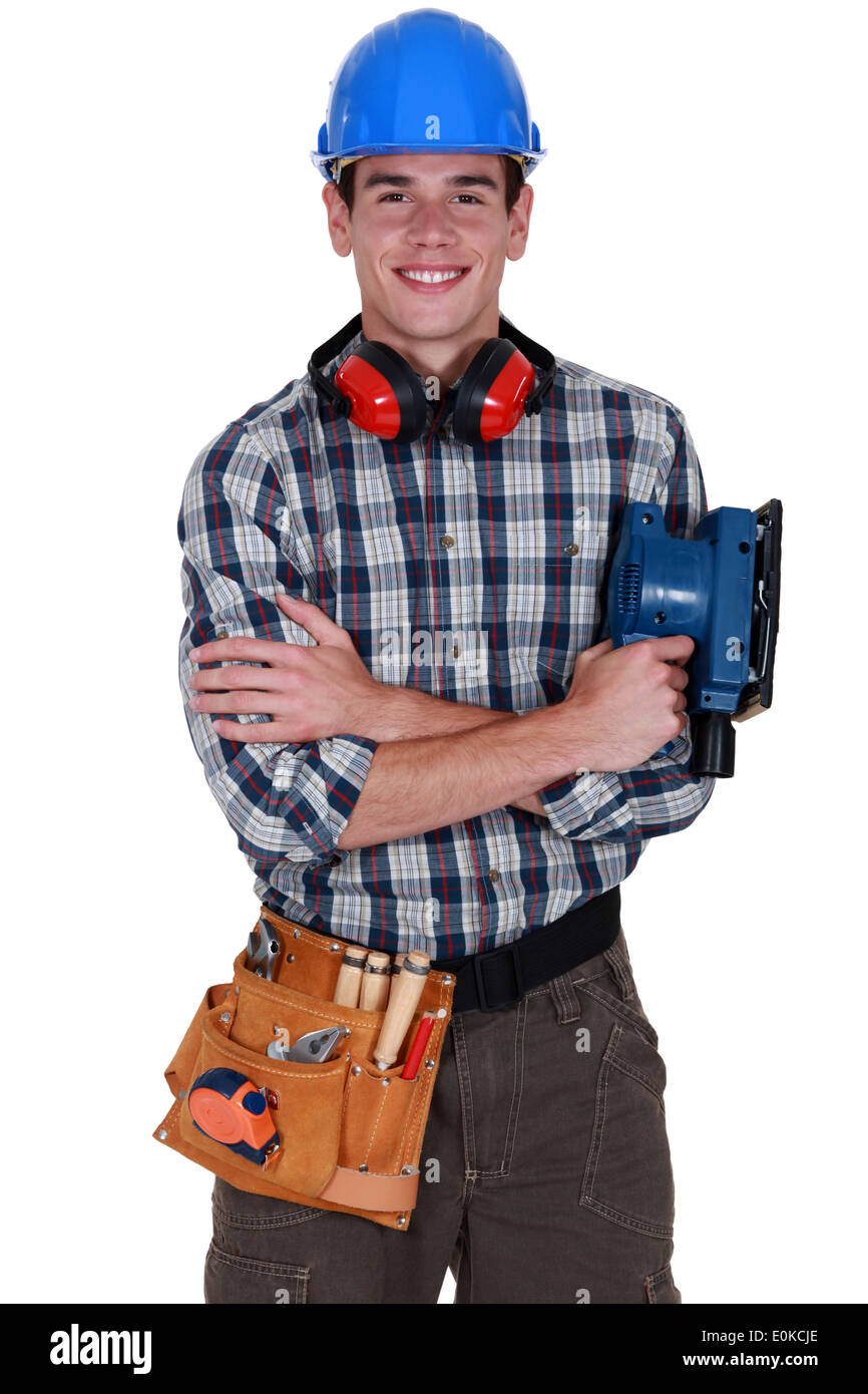 Man polishing helmet hi-res stock photography and images - Alamy