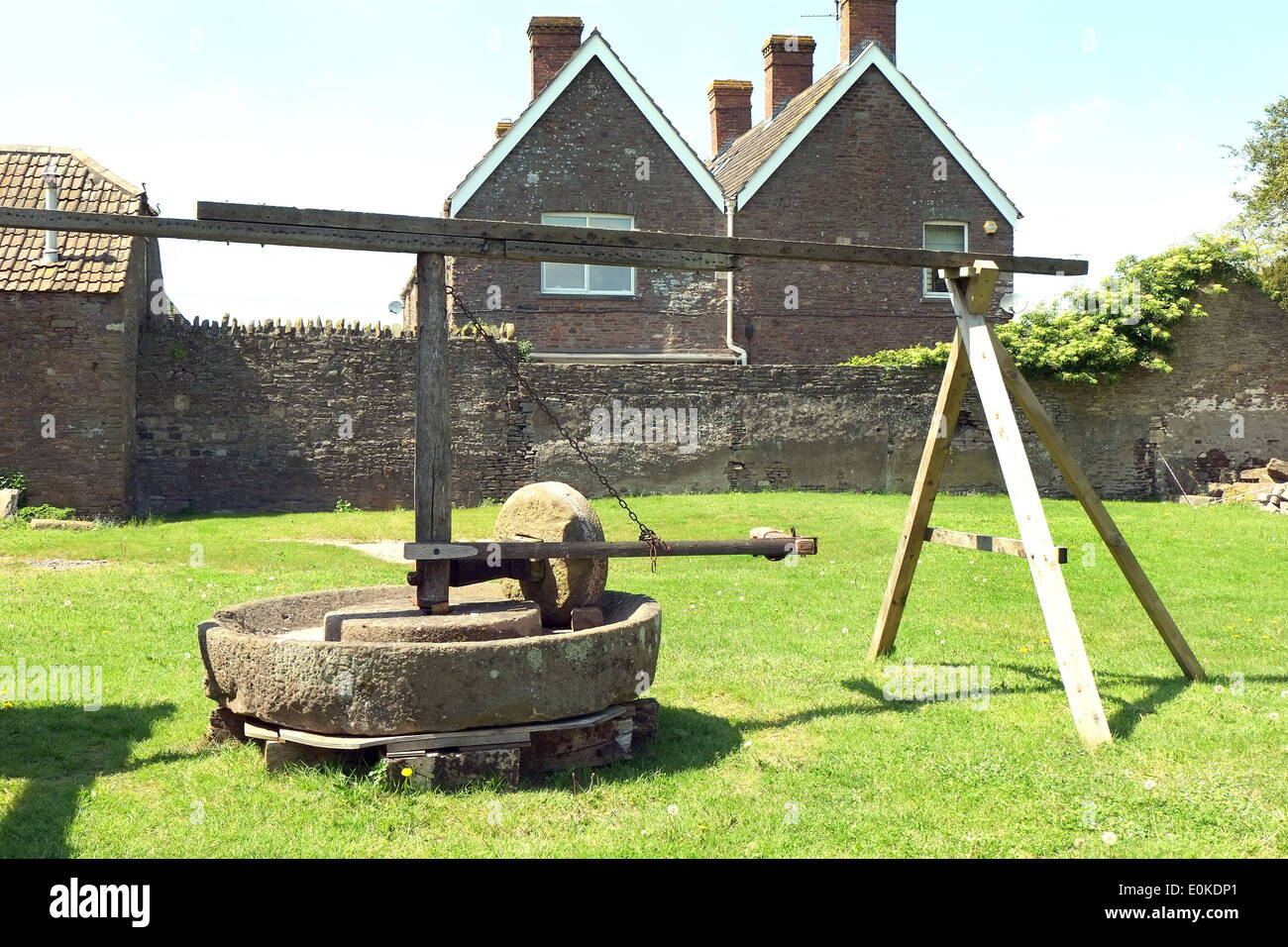 Old horse or donkey powered wheel for crushing crops St Augustine's ...