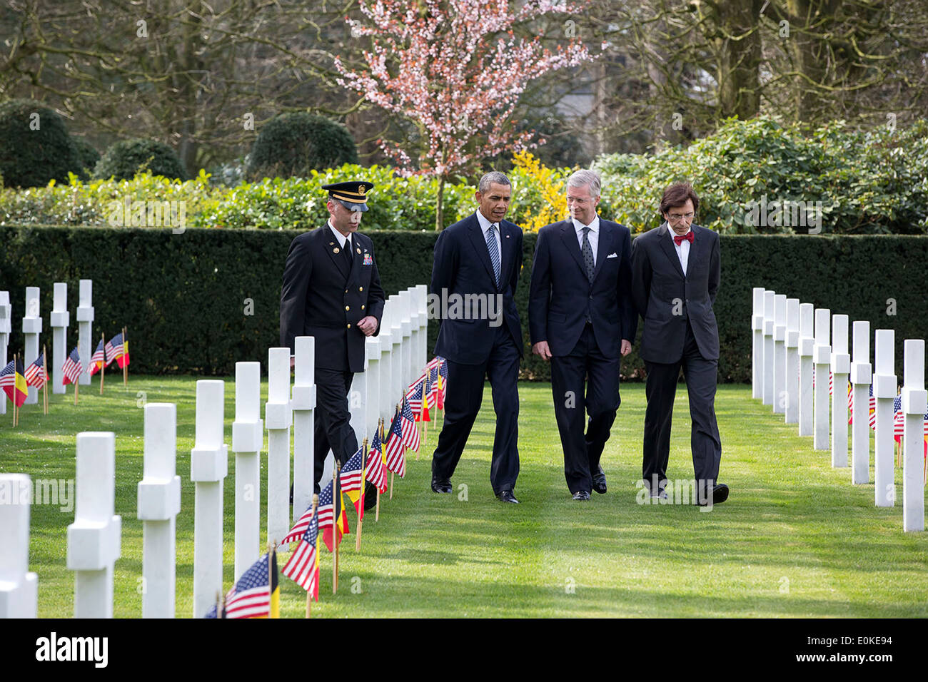 US President Barack Obama visits Flanders Field American Cemetery and ... US President Barack Obama visits Flanders Field American Cemetery and ...