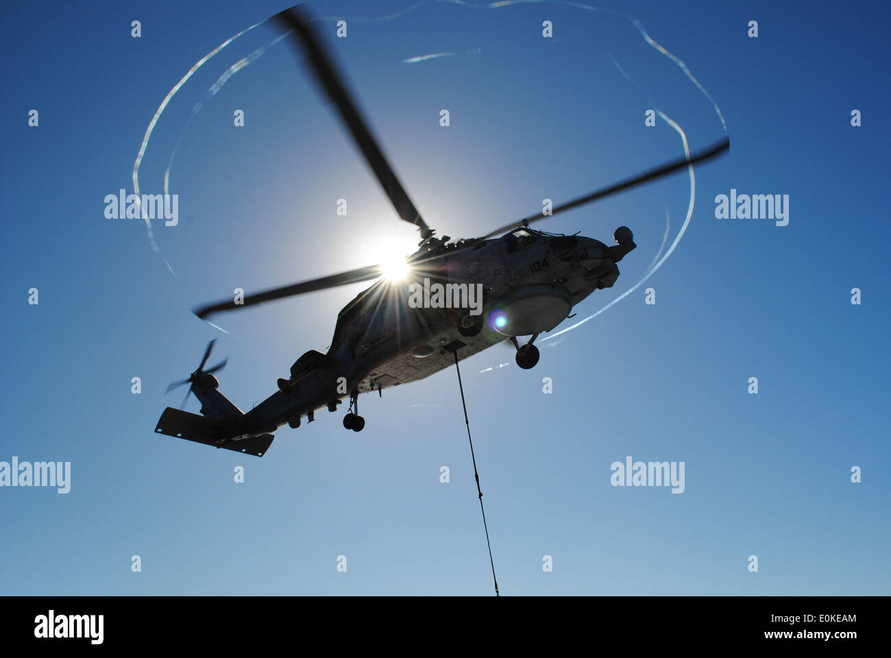 An SH-60B Sea Hawk helicopter assigned to Helicopter Anti-Submarine ...