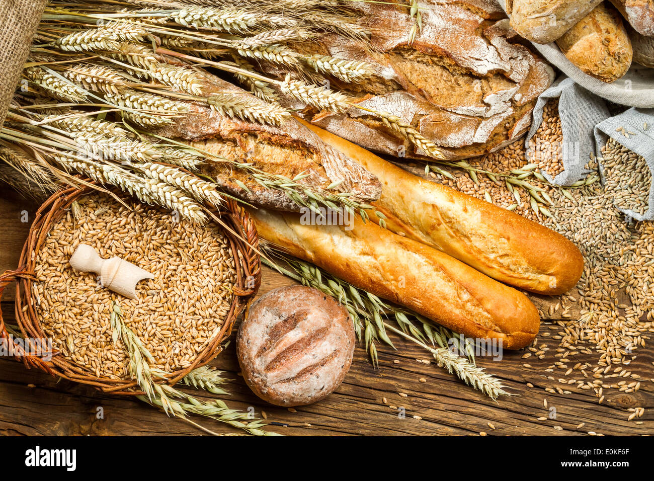 View of the products in bakery Stock Photo - Alamy