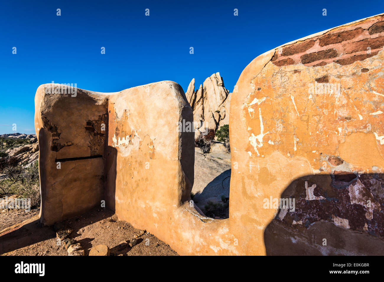 Remnants of the Ryan Ranch House. Joshua Tree National Park, California ...
